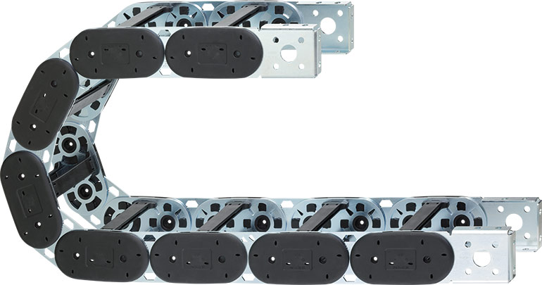 Plastic-steel energy chains reduce machine weight - Hose Assembly Tips